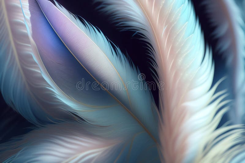 Generative AI: Abstract Feathers Background, Feather Texture Wallpaper ...