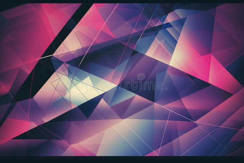 Generative Ai Abstract Geometry Pattern Background Stock Illustration Illustration Of Hitech