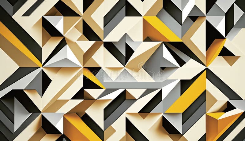Generative Ai Abstract Geometry Pattern Background Stock Illustration Illustration Of