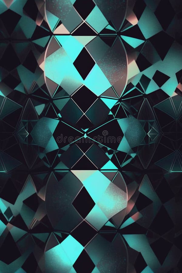 Generative Ai. Abstract Geometry Pattern Background Stock Illustration ...