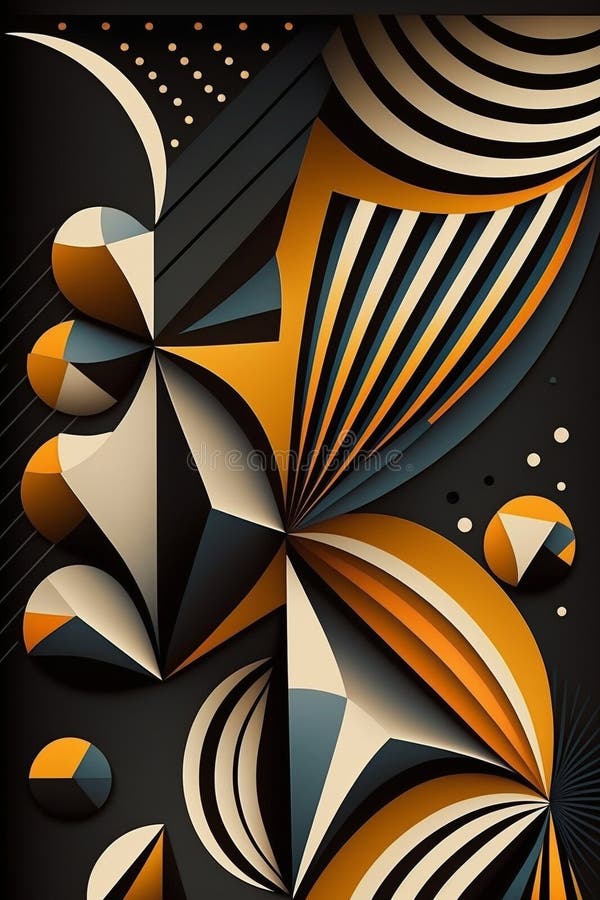 Generative Ai. Abstract Geometry Pattern Background Stock Photo - Image ...