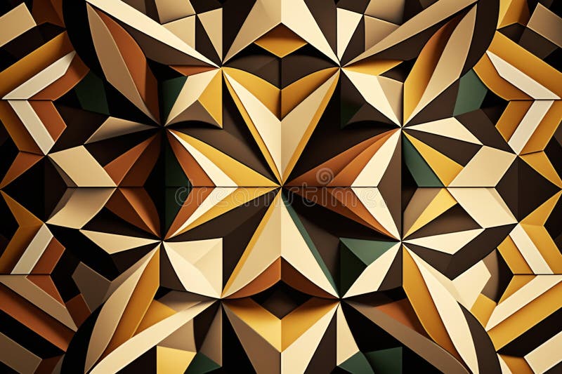 Generative Ai Abstract Geometry Pattern Background Stock Illustration Illustration Of