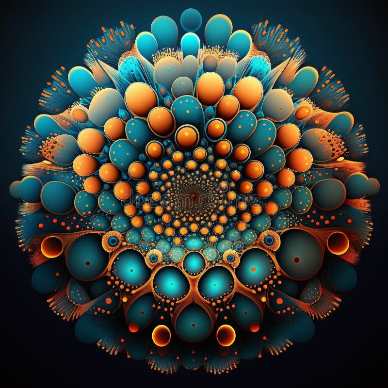 Generative Ai Abstract Geometry Pattern Background Stock Illustration Illustration Of