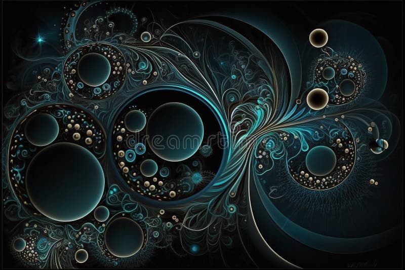 Generative Ai Abstract Geometry Pattern Background Stock Illustration