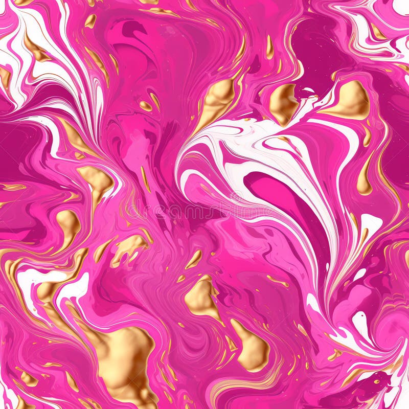 Generative AI Abstract Hand Drawing Liquid- Stock Illustration ...