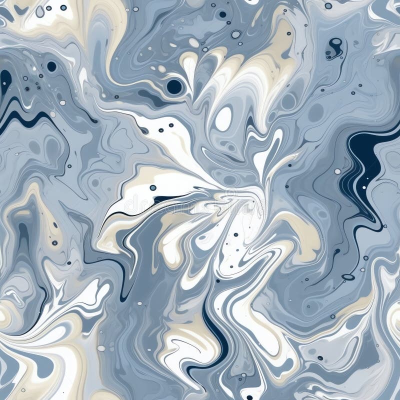Generative AI Abstract Hand Drawing Liquid- Stock Illustration ...