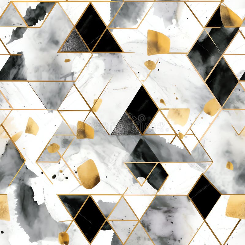 Generative AI Abstract Seamless Pattern- Stock Illustration ...