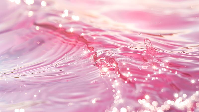 Generative AI Abstract Summer Banner Background Transparent Pink Clear ...