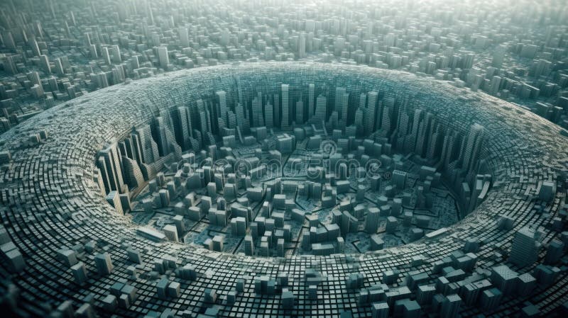 Generative AI of Abstract Technology Digital Hi Tech Concept. Smart ...