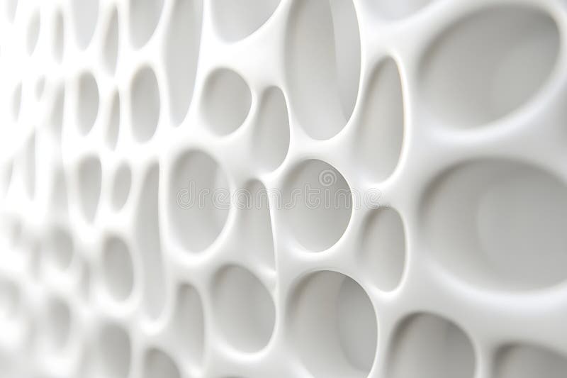 Generative AI Abstract White Sculptural Surface with Textured Artistic ...