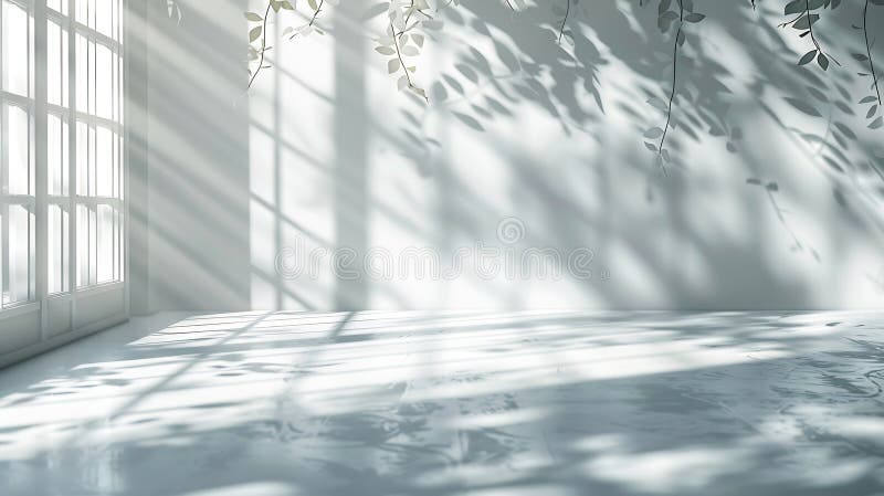 Generative AI Abstract White Studio Background for Product Presentation ...