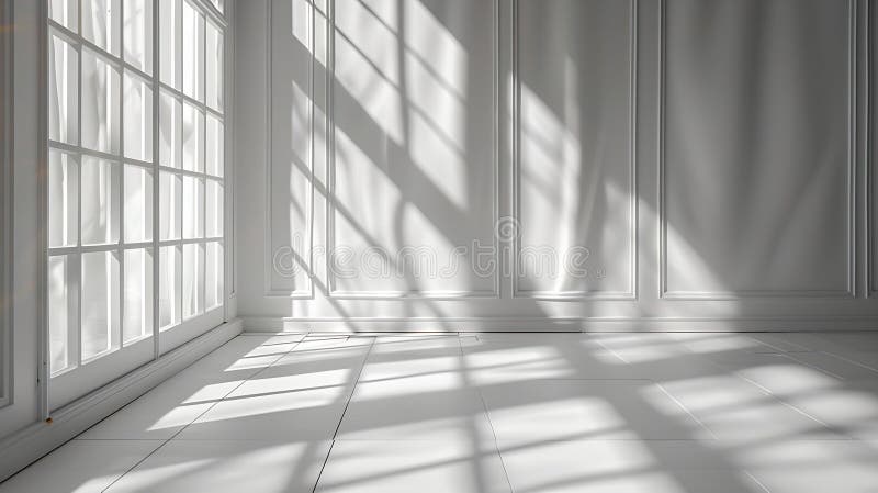 Generative AI Abstract White Studio Background for Product Presentation ...