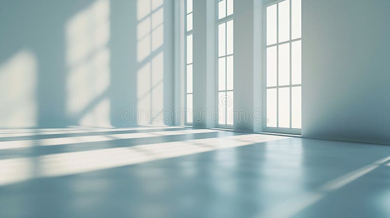 Generative AI Abstract White Studio Background for Product Presentation ...