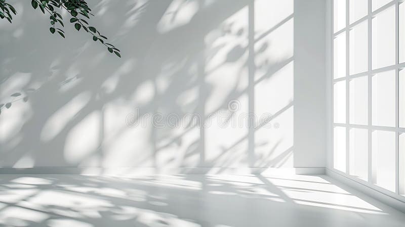 Generative AI Abstract White Studio Background for Product Presentation ...