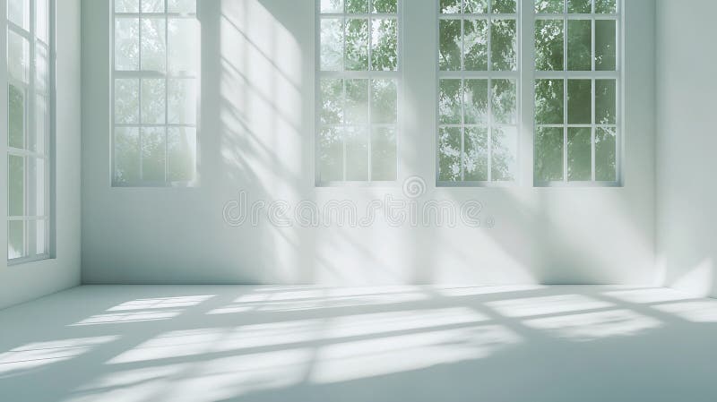 Generative AI Abstract White Studio Background for Product Presentation ...