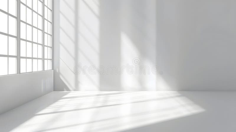 Generative AI Abstract White Studio Background for Product Presentation ...