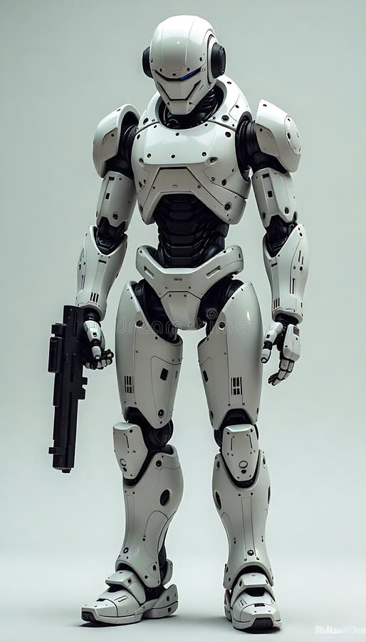 Generative AI. Advanced Tactical Robot: Futuristic Enforcement Unit ...