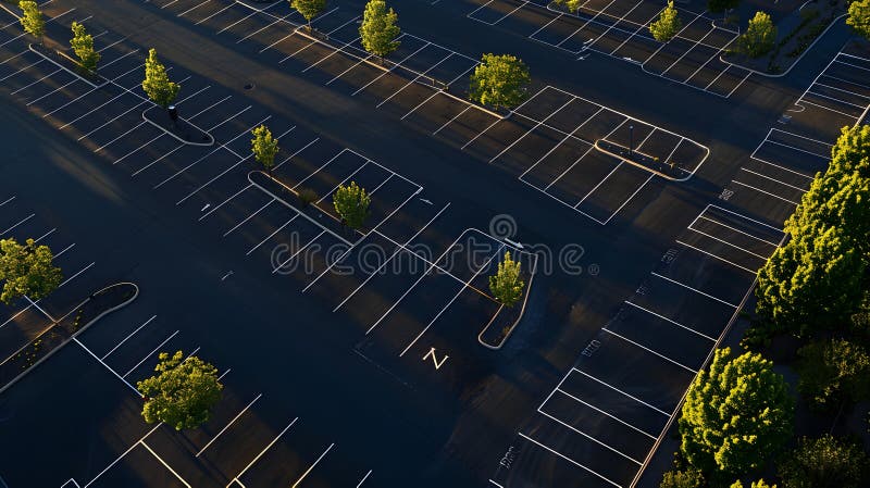 Generative AI Aerial View of Parking Lot Business Concept. Stock Image ... Generative AI Aerial View of Parking Lot Business Concept. Stock Image ...
