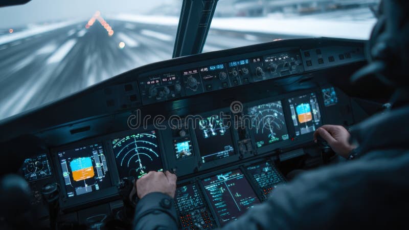 View Airplane Cockpit Pilot Snow Stock Illustrations – 23 View Airplane ...