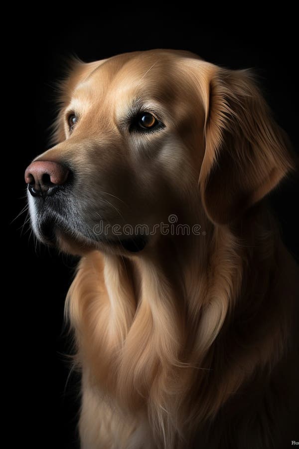Generative Ai, Amazing Portrait of Dog Stock Illustration ...