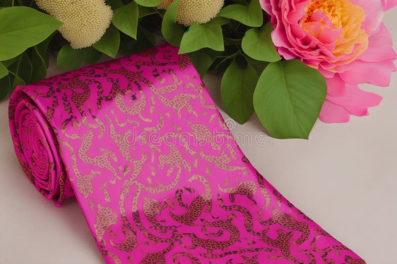 A Beautiful Piece of Cloth. Textile Pattern. Tie Stock Illustration ...