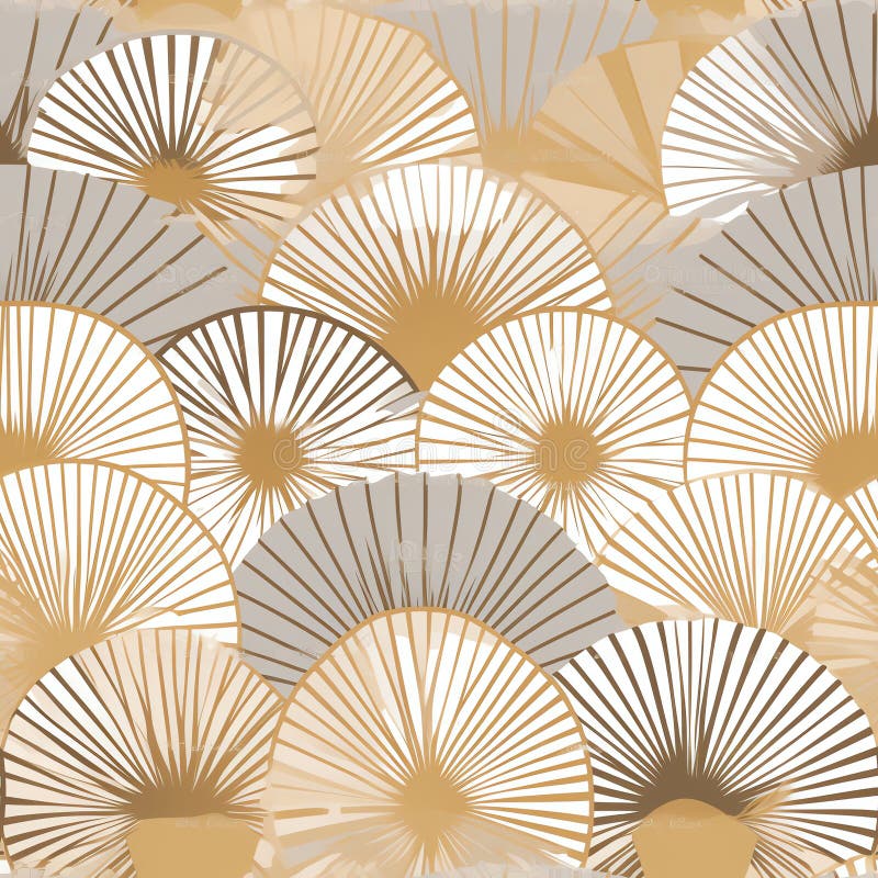 Generative AI Art Deco Seamless Pattern- Stock Illustration ...