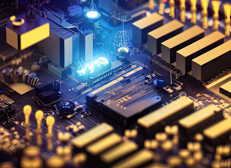 Electronics Engineering Technologists Fictional Work Enviroment Scene ...