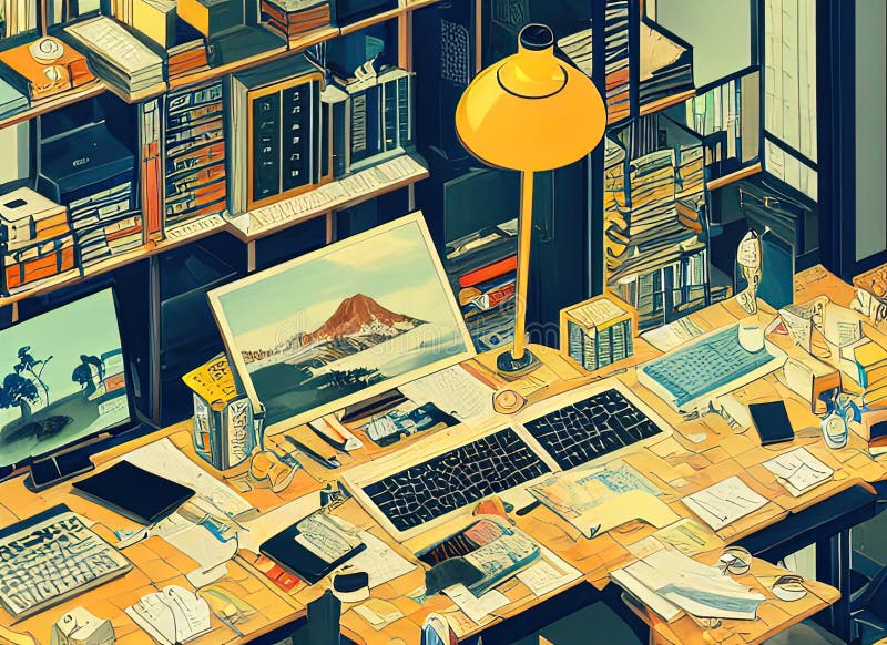 Software Developer Job Fictional Work Environment. Generative AI. Stock ...