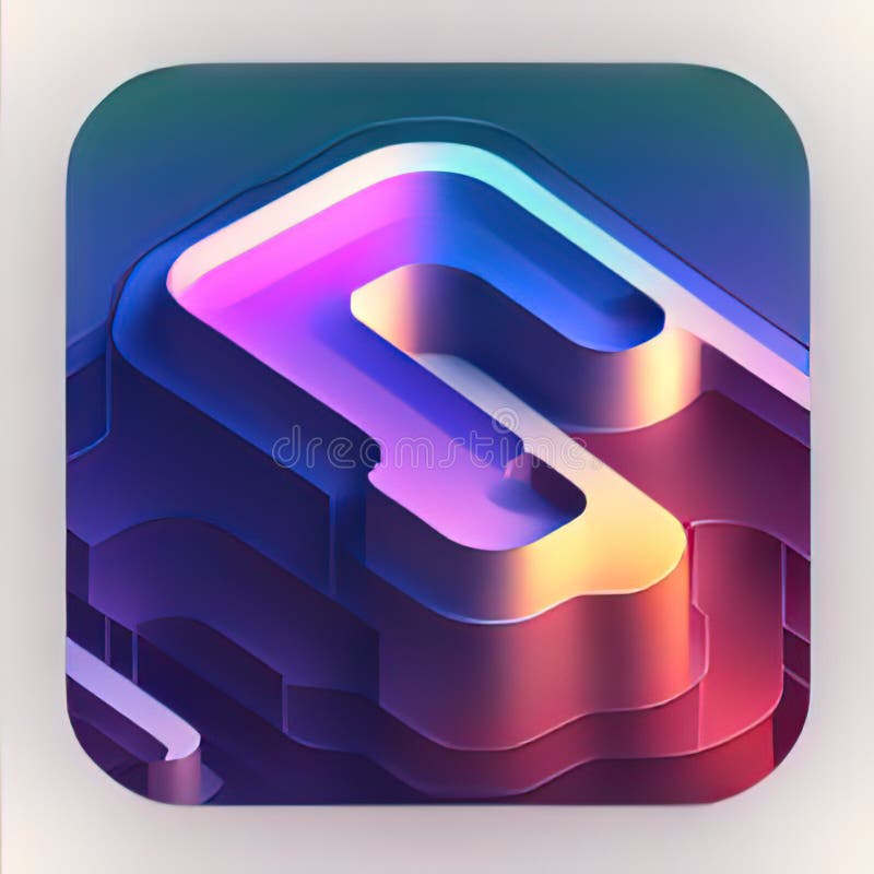 Action Software App Style Icon Generative Ai Stock Illustration Illustration Of Shiny