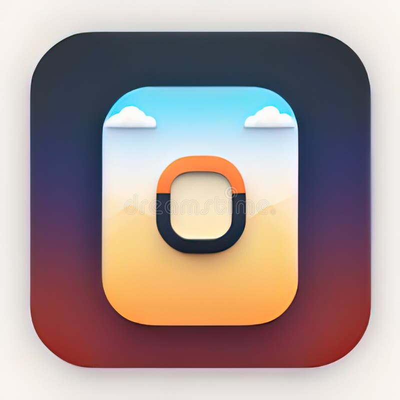 Activity Tracker Software App Style Icon. Generative AI. Stock ...