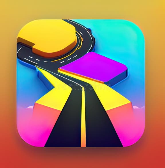 Arcade Software App Style Icon. Generative AI. Stock Illustration ...