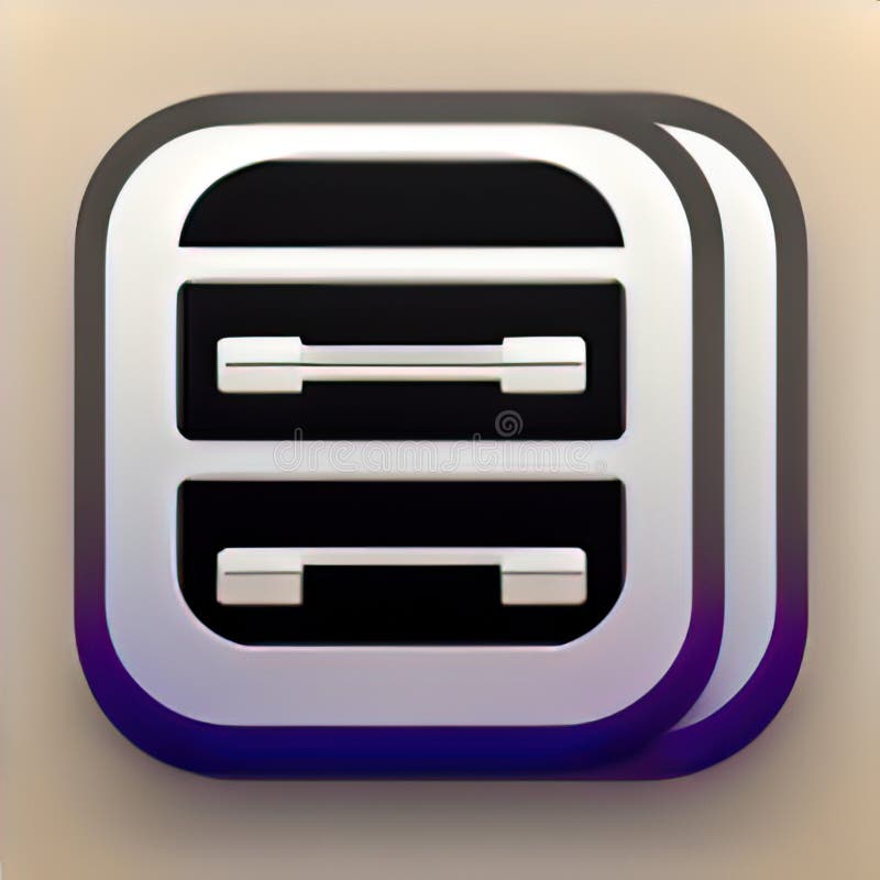 Barcode Scanner Software App Style Icon. Generative AI. Stock ...
