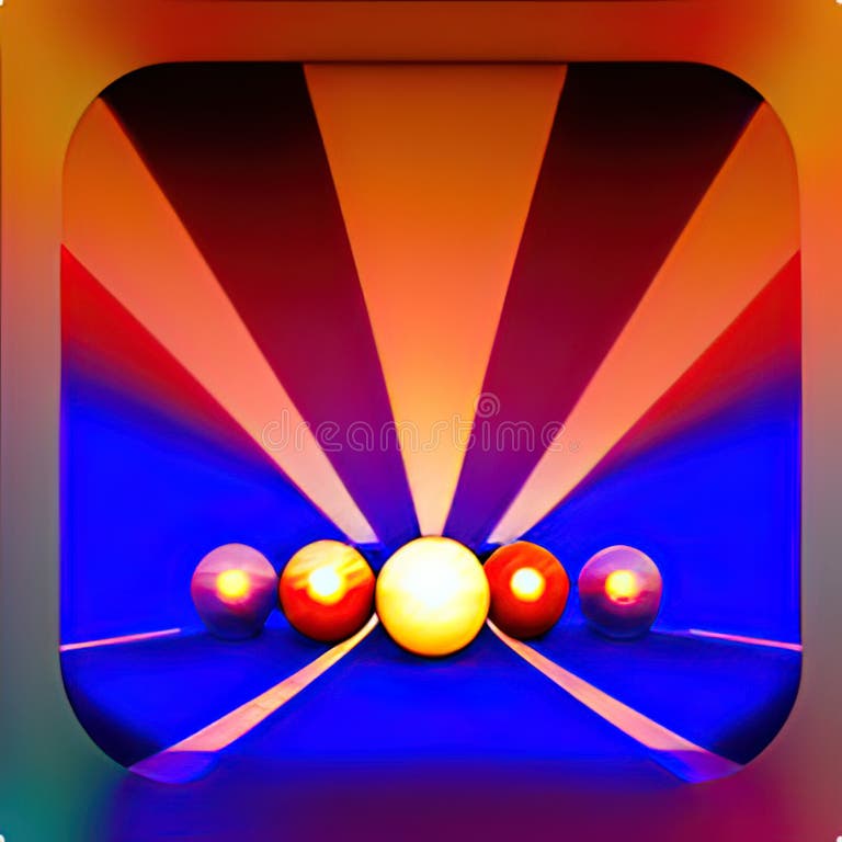 Bowling Software App Style Icon. Generative AI. Stock Illustration ...