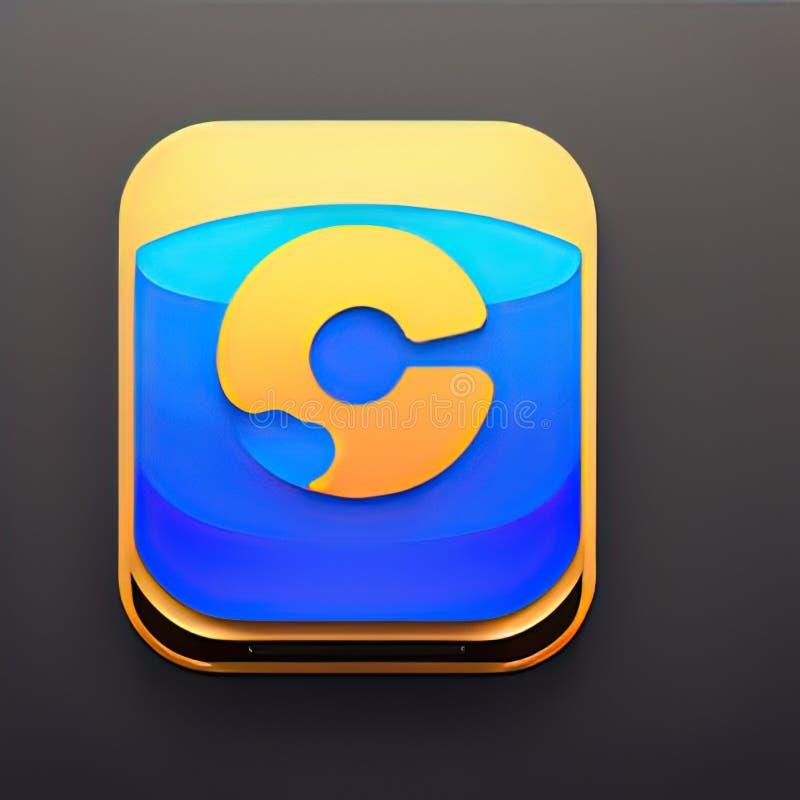 Caller Id Software App Style Icon. Generative AI. Stock Illustration ...