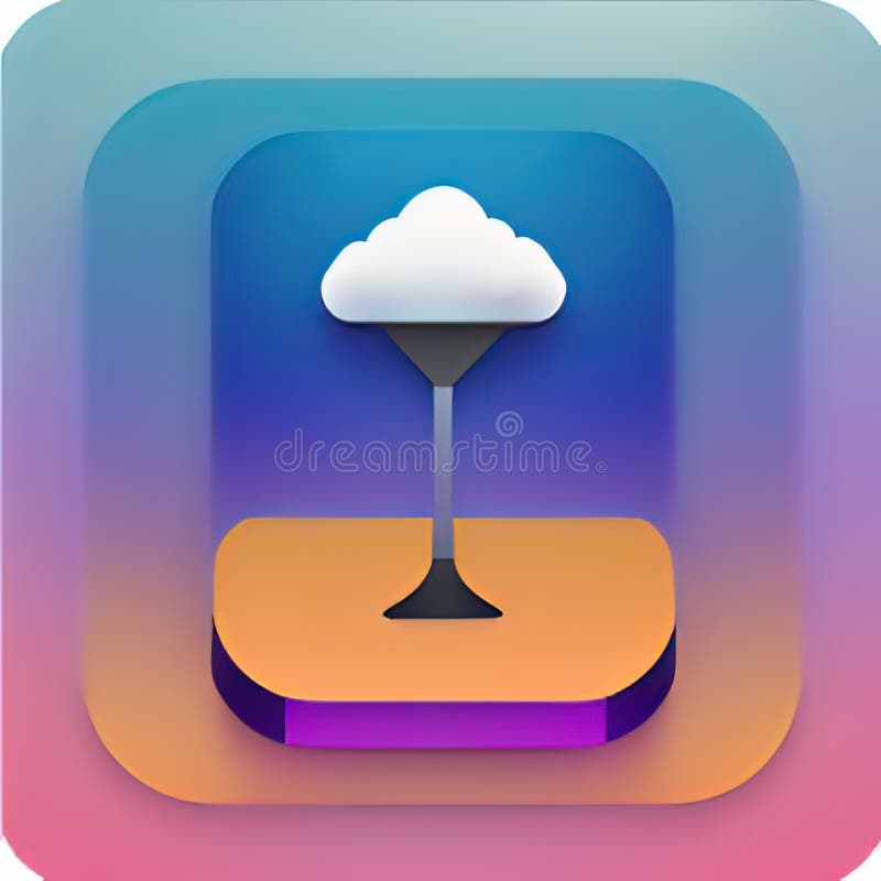 Care Simulation Software App Style Icon. Generative AI. Stock ...