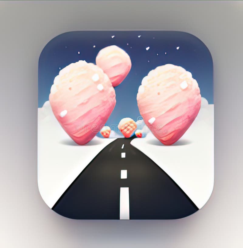 Dating Simulation Software App Style Icon. Generative AI. Stock ...