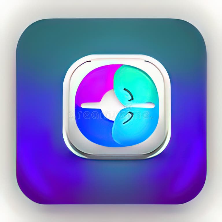 Emoticon Software App Style Icon. Generative AI. Stock Illustration ...