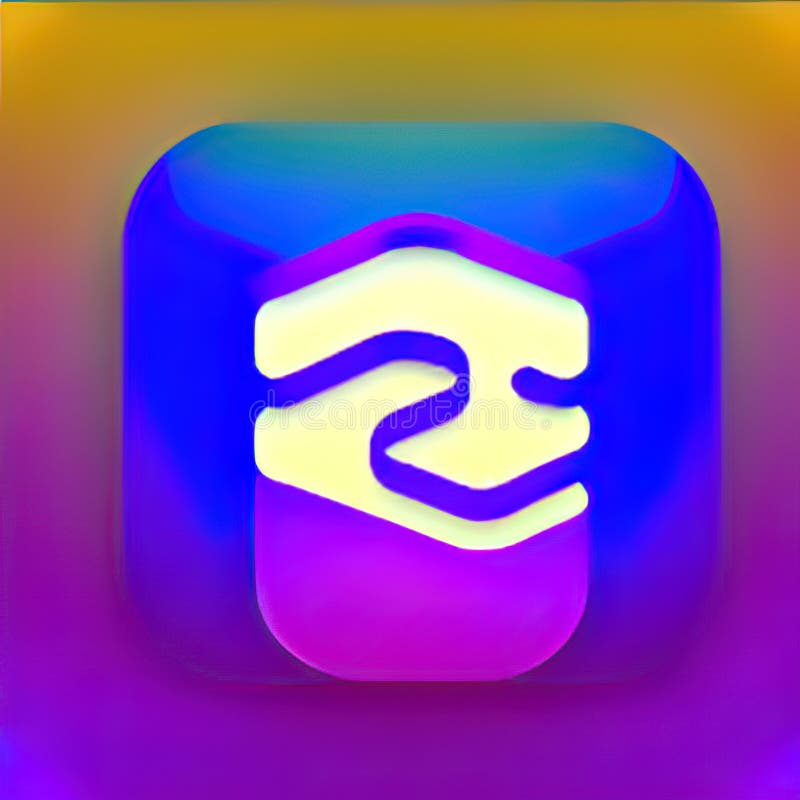 Entertainment Software App Style Icon. Generative AI. Stock ...