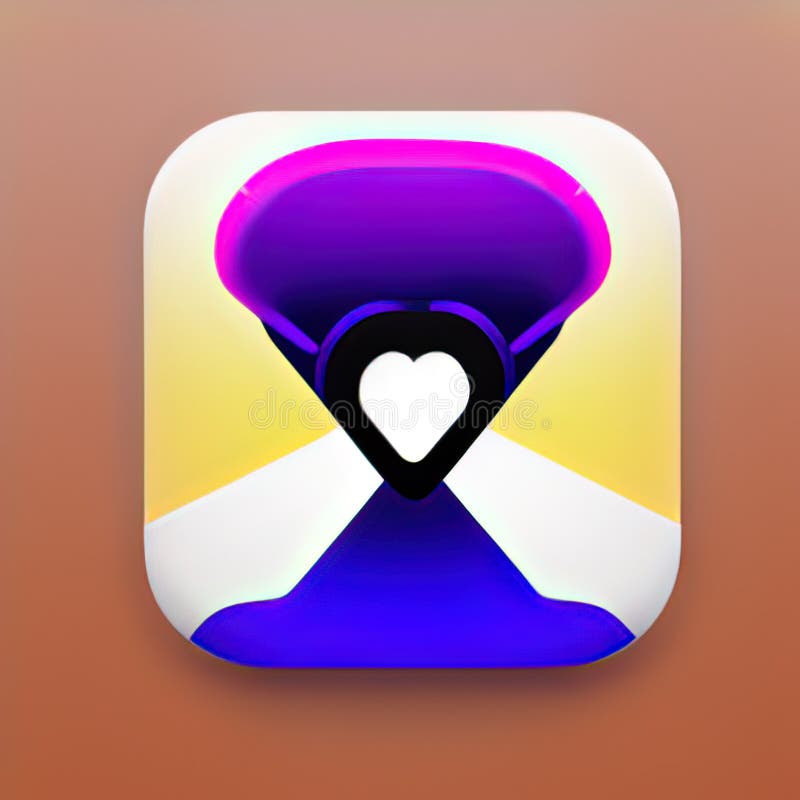 Hair Salon Software App Icon. Generative AI. Stock Illustration ...