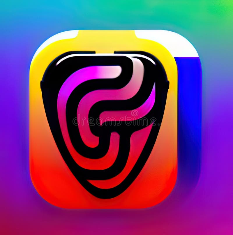 Hair Salon Software App Icon. Generative AI. Stock Illustration ...