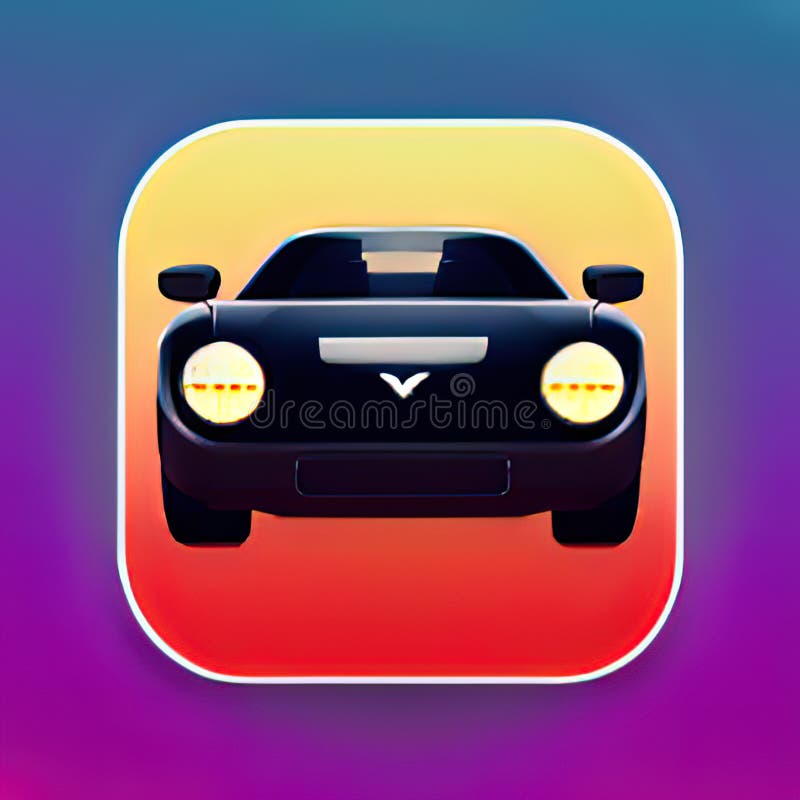 Hair Salon Software App Icon. Generative AI. Stock Illustration ...