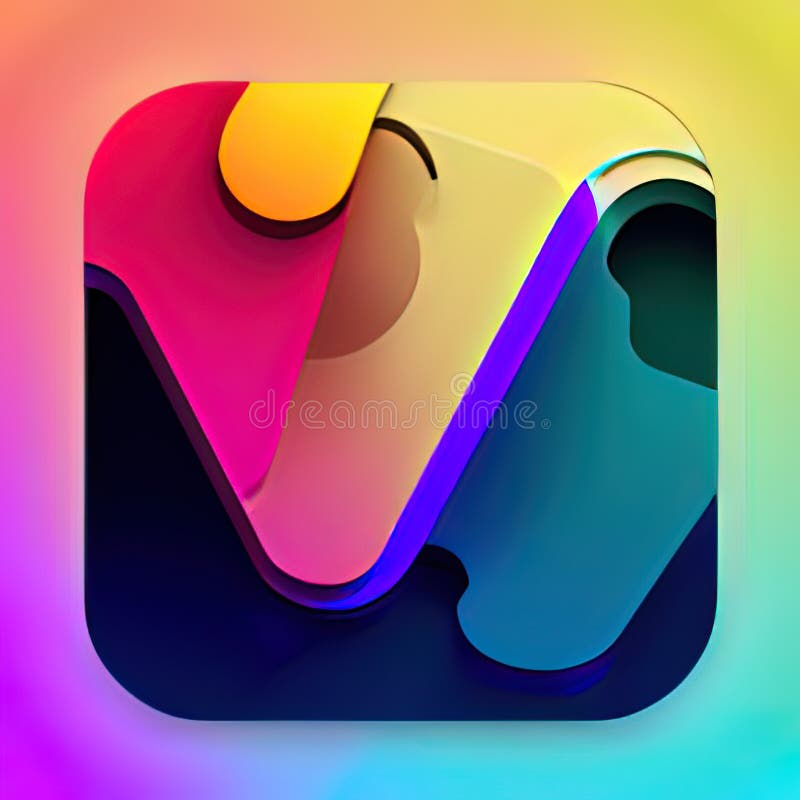 Interior Design Software App Icon. Generative AI. Stock Image - Image ...