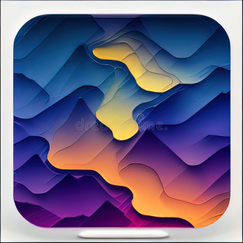 Legacy Simulation Software App Style Icon. Generative AI. Stock ...