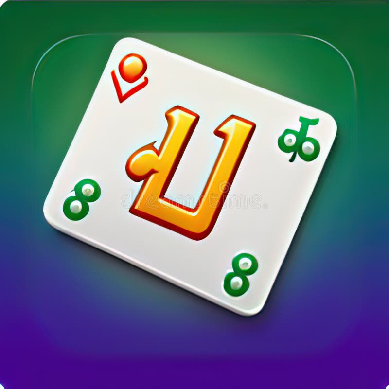 Mahjong Solitaire Software App Style Icon. Generative AI. Stock ...