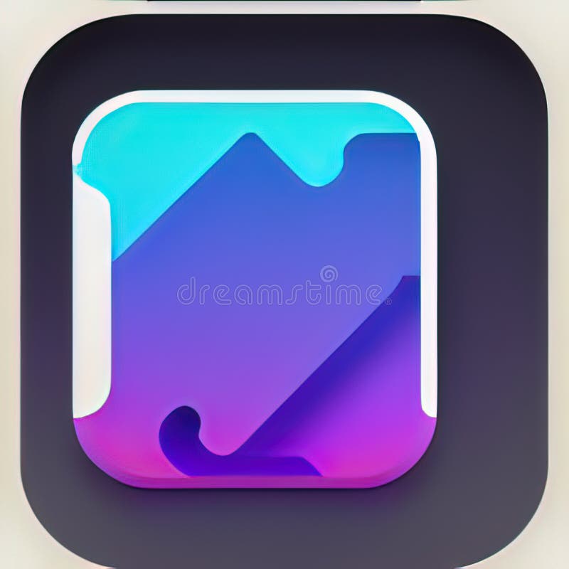 Mathematics Software App Style Icon. Generative AI. Stock Illustration ...