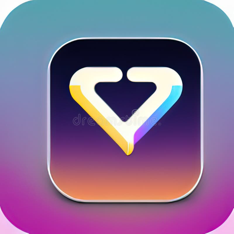 Medical Software App Style Icon. Generative AI. Stock Illustration ...