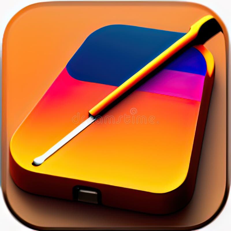 Musical Instrument Software App Icon. Generative AI. Stock Illustration ...