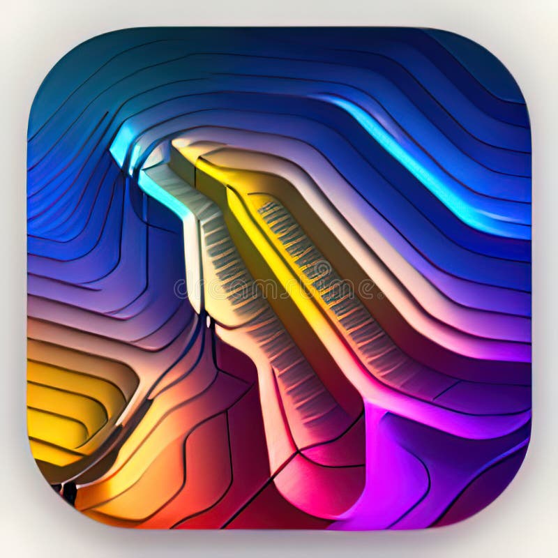 Network Connectivity Software App Style Icon. Generative AI. Stock ...