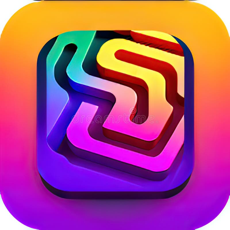 Party Games Software App Style Icon. Generative AI. Stock Illustration ...