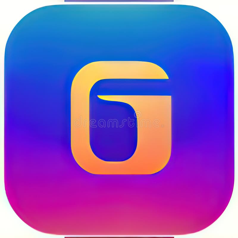 Primary Education Software App Icon. Generative AI. Stock Illustration ...